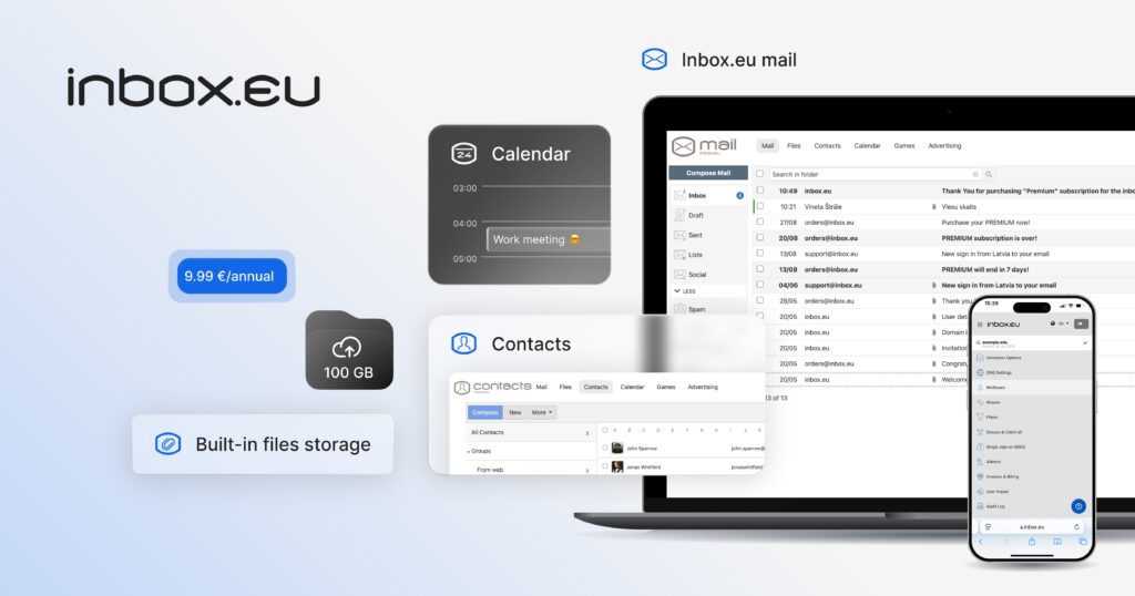Sign Up | Inbox.eu | For Personal and Business use